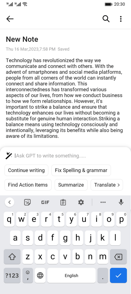 NotesGPT: AI Writer